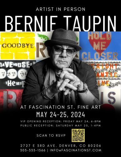 New Exhibition - Bernie Taupin